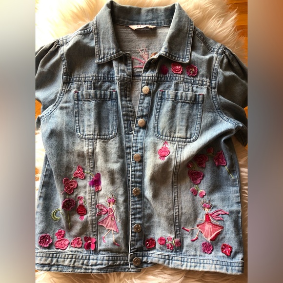 Monsoon | Jackets & Coats | Monsoon Denim Fairy Ballerina Embroidered ...